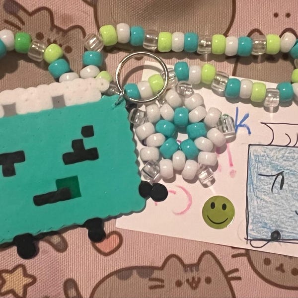 Object Show / Inanimate Insanity & BFDI Kandi/perler Keychains! - Etsy