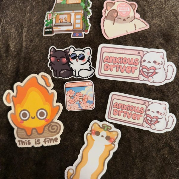 Flower for My Pookie Sticker Corgi Pookie Flower Stickers Funny Kawaii ...