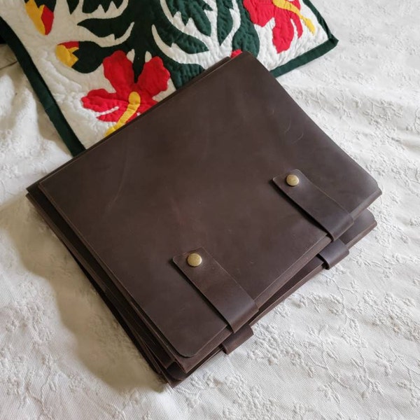 Personalized Leather Folder, Leather Document Holder, Folder Case ...
