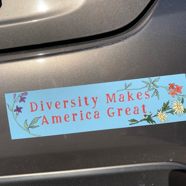 Diversity Makes America Great: Feminist Bumper Sticker - Etsy