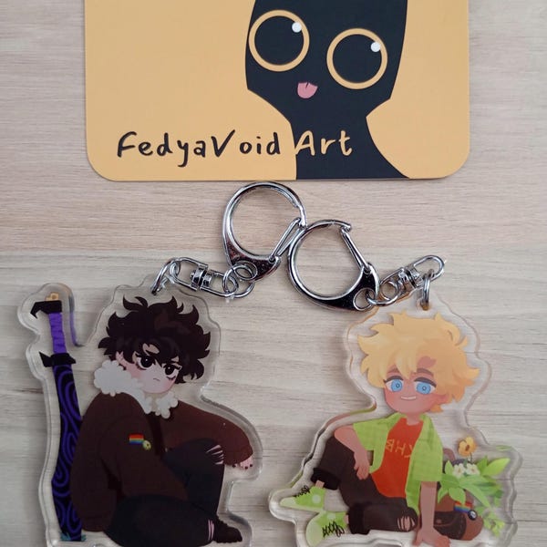Percy Jackson Keychains Charms Nico Diangelo & Will Solace - Etsy