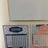 Point System Chore Chart Printable - Primary Colors - Etsy Canada