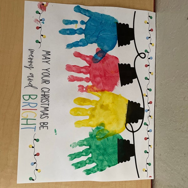 Halloween Handprint Art Craft Printable, Footprint Kids Gift, Lets Get ...