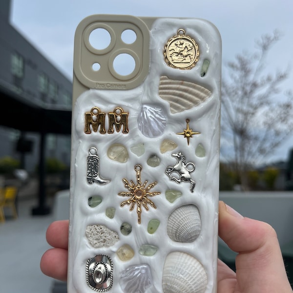 Handcrafted Memor Inspired Coastal Cowgirl iPhone Case. Each Case is Unique. Made With Hand ...