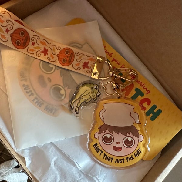 Over the Garden Wall Wristlet and Charm Keychain Set - Cute Greg OTGW ...