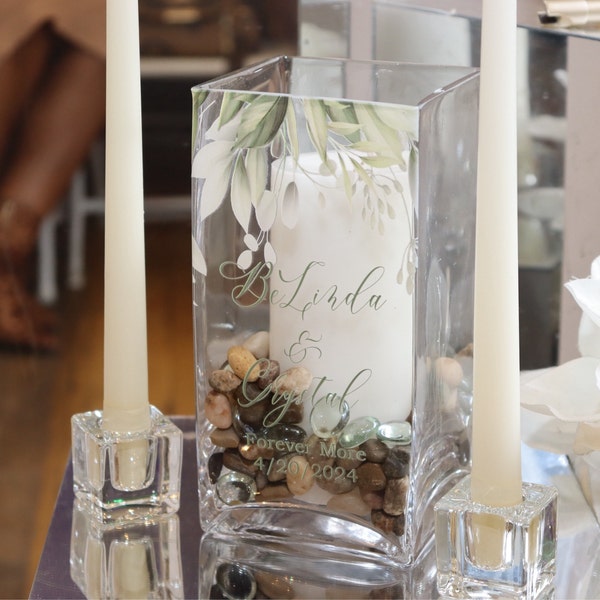 Custom Unity Set for Wedding, Unity Set Personalized, Handmade Unity ...