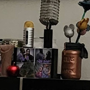 Retro Music Microphone Accent Lamp Table Lamp Home Decor Accent Lamp ...