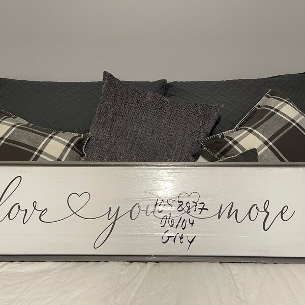 Love You More Sign | Love You More - Etsy