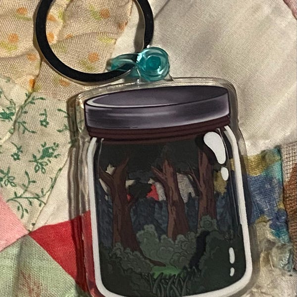 Cryptid Shaker Jar Keychain - West Virginia Pack, Mothman, Grafton ...