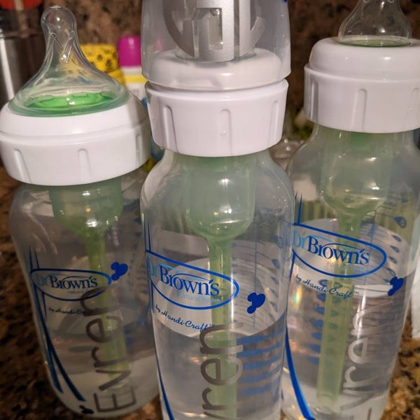 Baby Bottle Name Decals, Daycare Labels, Personalized Vinyl, Monogram ...