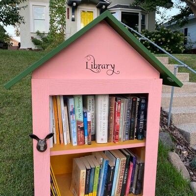 Library Vinyl Decal Sticker Bathroom Door Sign Reading - Etsy