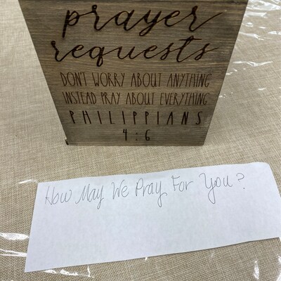 Prayer Request Drop Box Cube Custom Wooden Church Small Group - Etsy