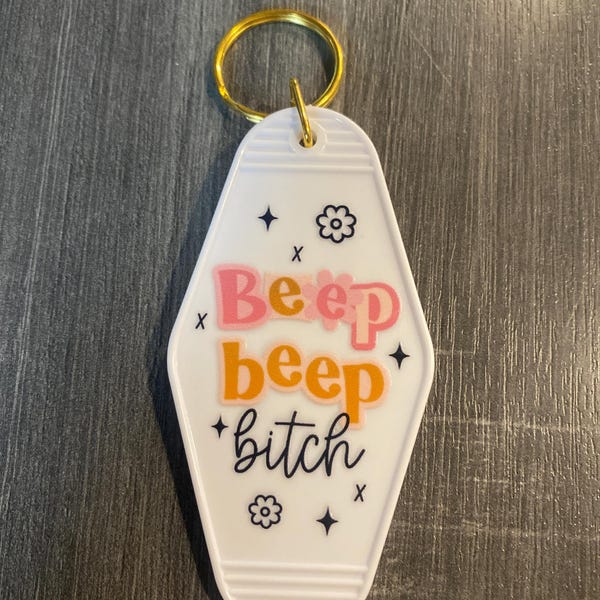 Over Thinker UV DTF Sticker for Retro Motel Keychain Ready to Apply No ...