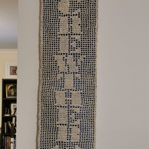 Filet Crochet Family Heirloom Name Doily Pattern - Etsy