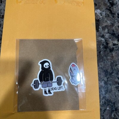 Dead Lift Sticker, Funny Vinyl Sticker, PREMIUM Quality, Laminated ...