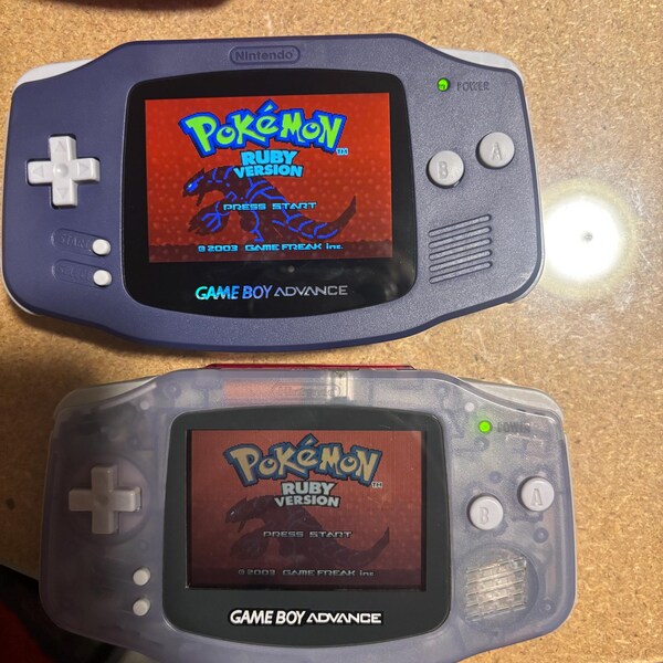 Metallic Teal Nintendo Game Boy Advance GBA SP IPS Mod Adjustable ...