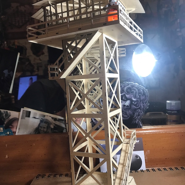 Fire Lookout Tower Model Kit, 15" Tall, Fun to Build - Etsy