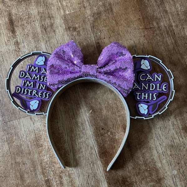 Damsel Mouse Ears | 3D Printed Ears | Megara | Damsel in Distress - Etsy