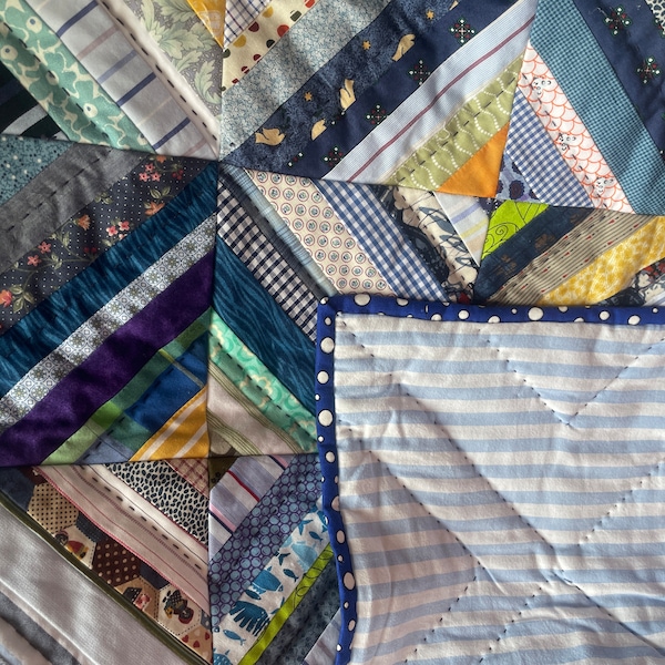 Handmade Double Patchwork Quilt - Etsy UK