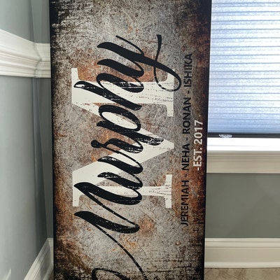 Family Last Name Signs Modern Farmhouse Name Signs Rustic Name Sign ...