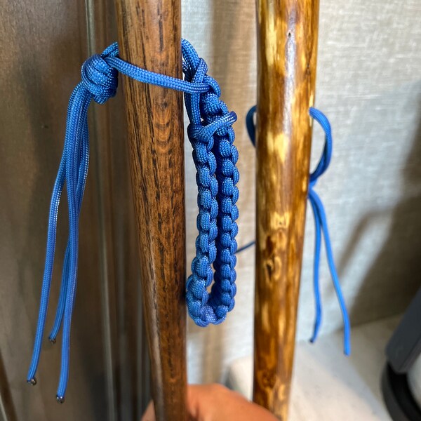 Walking Stick With Handle, Diamond Willow Wood, Rope Hand Grip N ...