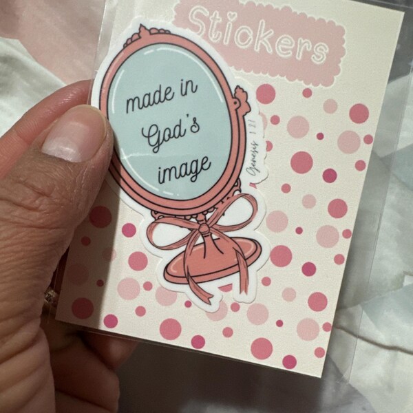 Christian Sticker Child of God Sticker Bible Verse Sticker Pink ...