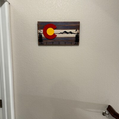 Colorado Wood Flag 13x23 Colorado Wall Art Colorado Gift - Etsy