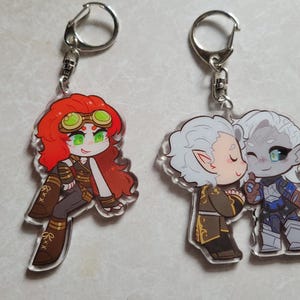 YCH Commission Chibi Hanging Custom Acrylic Keychains CUSTOM ORDER - Etsy