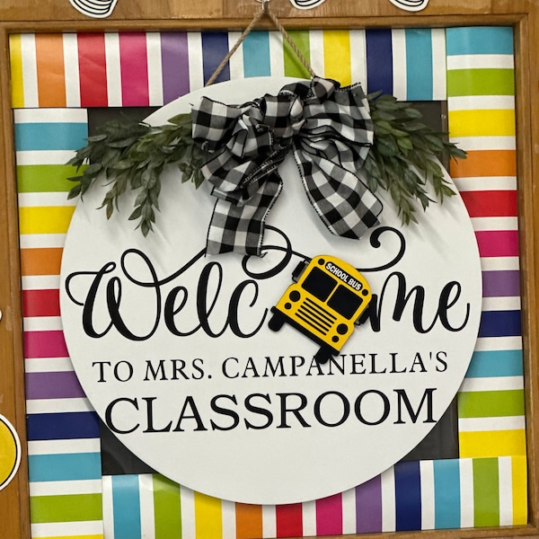 Classroom Door Decor | Interchangeable Sign | Classroom Welcome ...