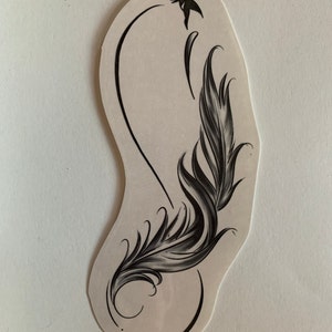 Sun Moon Wave Unalome Temporary Tattoo / Wave Tattoo / Beach - Etsy