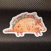 Tacodillo Sticker, Taco Armadillo Sticker, Cute Food Sticker, Mexican ...