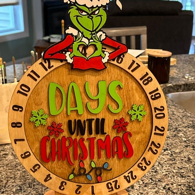Christmas Cartoon Countdown Svg, Christmas Countdown Svg, Countdown ...