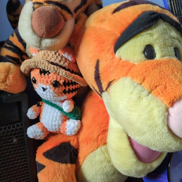 Baby Tiger Crochet Pattern | Safari Tiger | Cute Tiger With Safari Hat ...