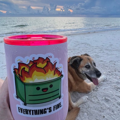Cute Dumpster Fire Sticker - Etsy