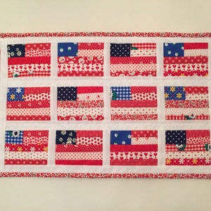 Little Flag Mini Quilt PDF Pattern/wall Hanging/placemat - Etsy