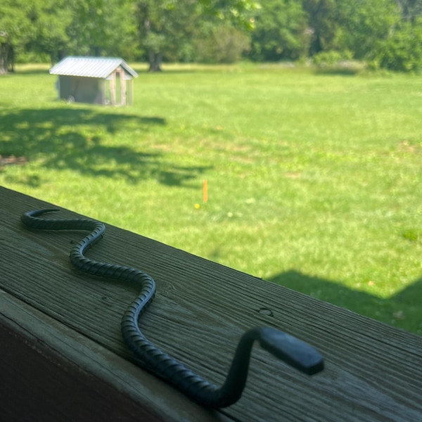 Hand Forged Iron Rebar King Cobra Snake, Blacksmith Made, Steel Snake ...