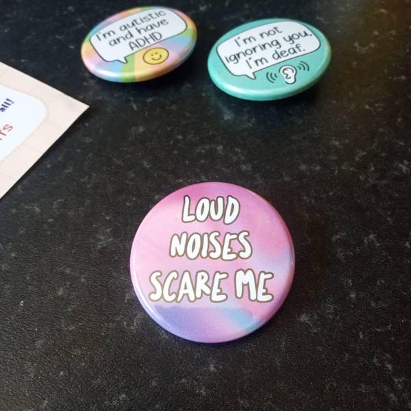 ADHD Badge Set | INCLUDES 6 Badges | Badge Packs - ADHD Gift - Etsy