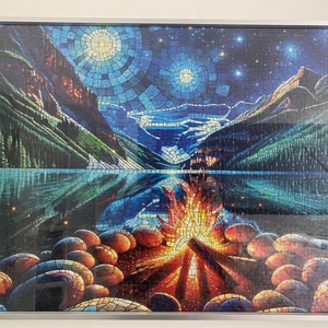 500-1000 Piece Puzzle Detailed Mosaic Mountain Valley Jigsaw Puzzle ...