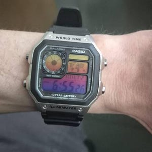 Sunset - Casio Royale (AE1200) Custom Digital World Time Watch Mod ...