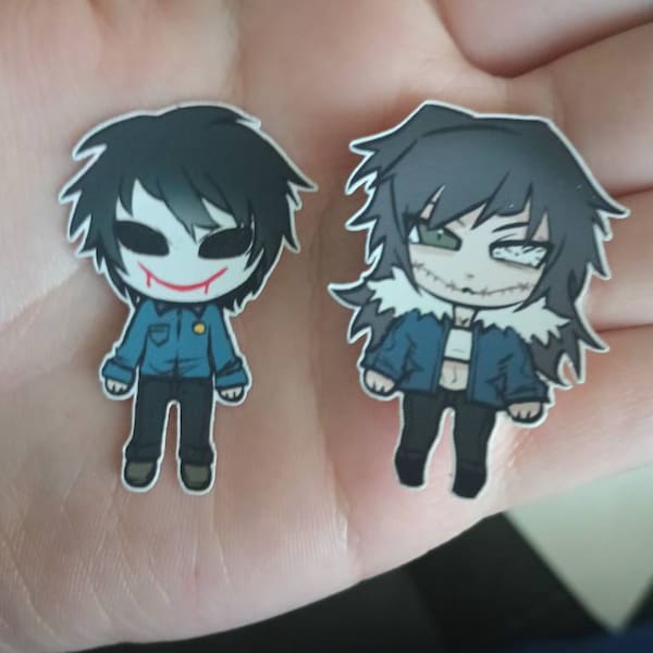 NEW Creepypasta Stickers: Jeff the Killer, Eyeless Jack, Ben Drowned ...