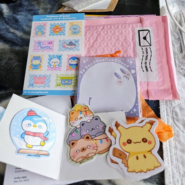 Mimikyu Waterproof Sticker | Cute, Kawaii Vinyl Perfect for Water ...