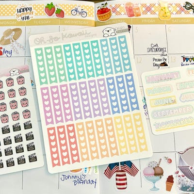 Kawaii Work Schedule Planner Stickers Work Schedule Sticker Work Script ...