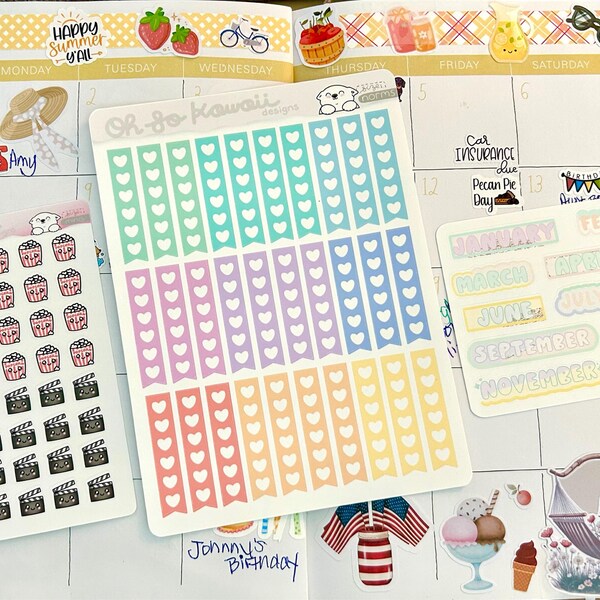 Kawaii College Stickers for School Teacher Student Planner - Homework ...
