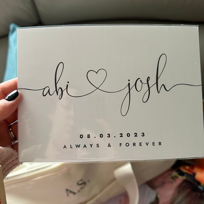 Personalised Print, Custom Couple Names and Date Print, Personalised ...