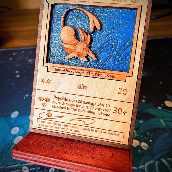 Custom Wooden Pokemon Cards - Etsy