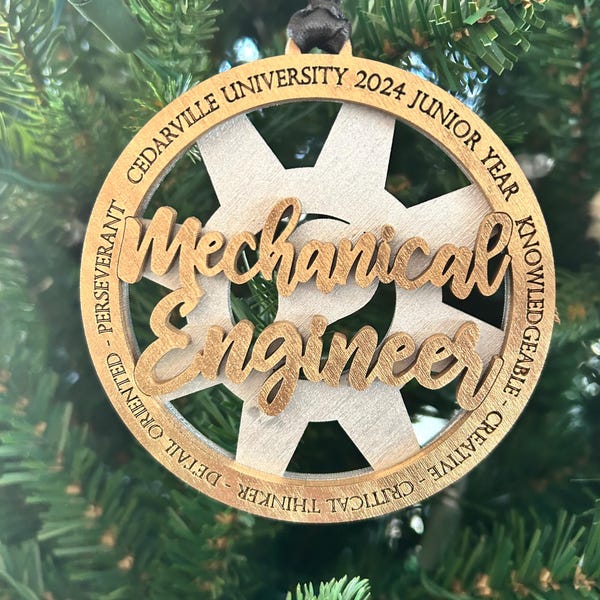 Mechanical Engineer Christmas Ornament, Mechanical Engineer Xmas ...