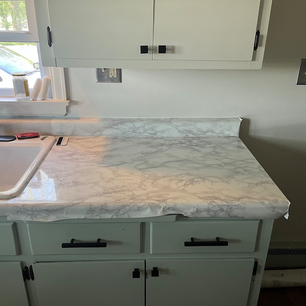 Ezfauxdecor Peel and Stick Countertops Kitchen Remodel Idea Waterproof ...