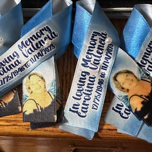 Custom Memorial Ribbons/awareness Ribbons With Pearlized Pin 1 Dozen or ...