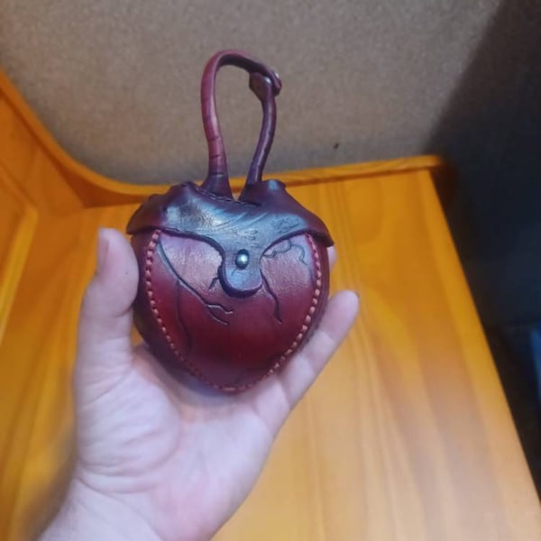 Digital Leather Heart Bag PATTERN - Witches Gear - Etsy