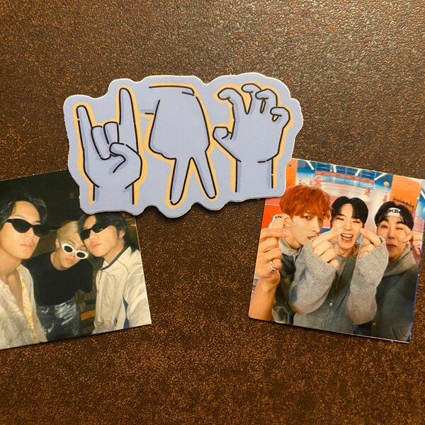 Bss Booseoksoon Fighting Hand Signs Sticker - Etsy
